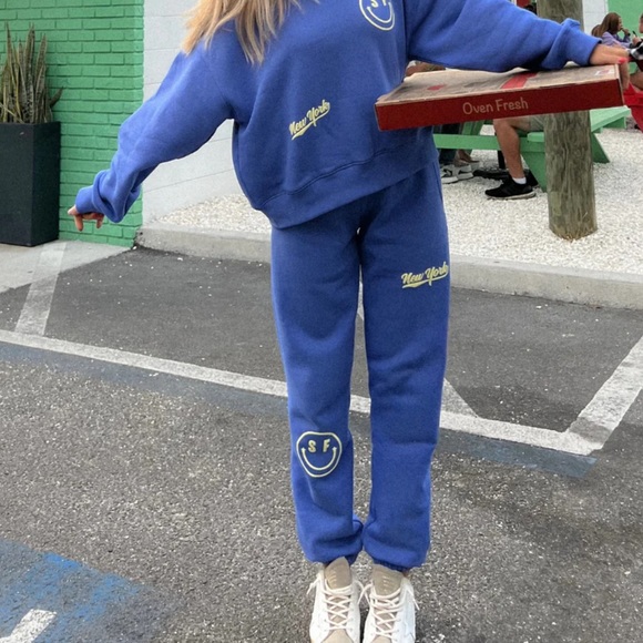 Starfit | Pants & Jumpsuits | New Starfit City Sweats Ny Smiley ...